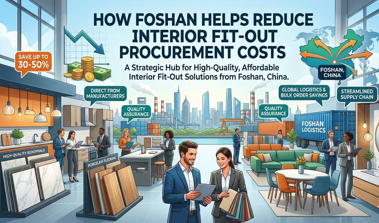 How Foshan Helps Reduce Interior Fit-Out Procurement Costs